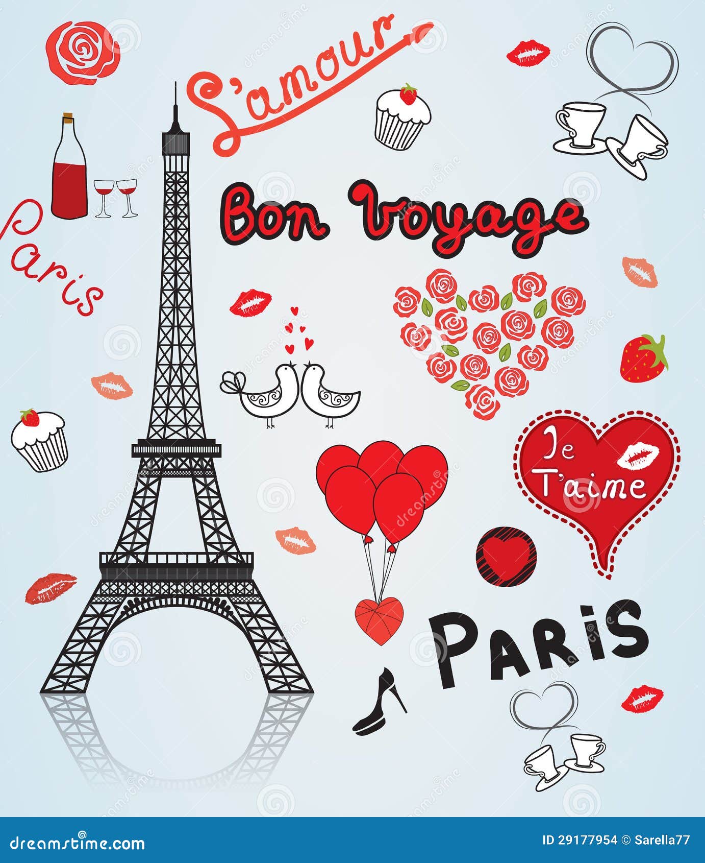 París Francia Amor Imagenes De Archivo Imagen 29177954