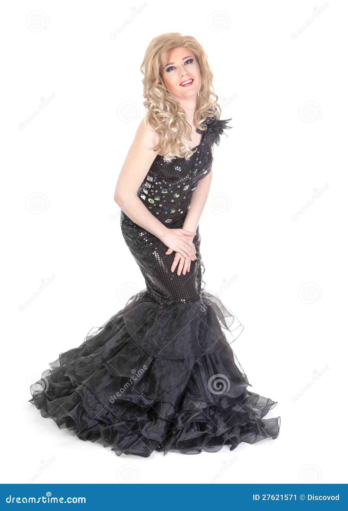Portrait Of Drag Queen. Man Dressed As Woman Stock Image - Image: 27621571 Portrait Of Drag Queen. Man Dressed As Woman Stock Image - Image: 27621571