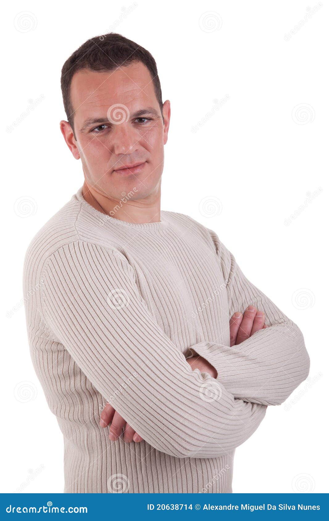 Portrait Of A Handsome Man, With Arms Crossed Stock Images - Image ... Portrait Of A Handsome Man, With Arms Crossed Stock Images - Image ...