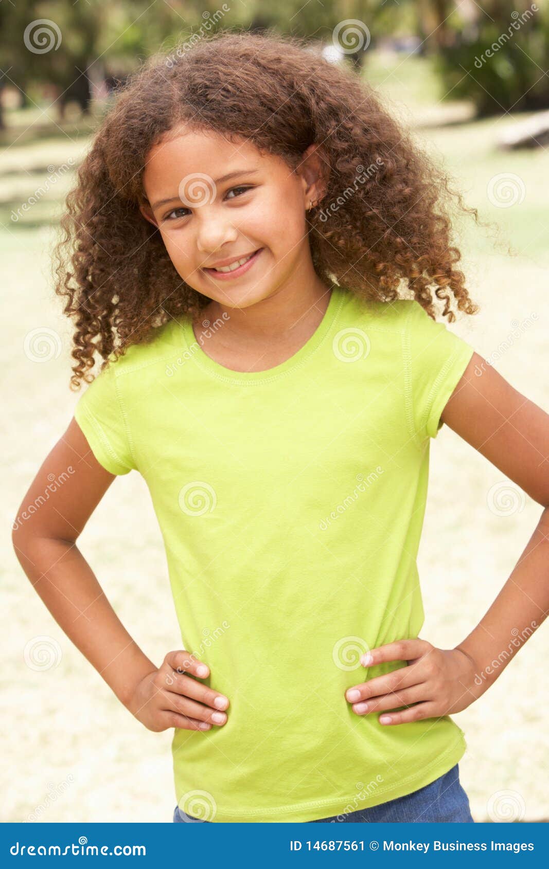 Portrait Of Happy Young Girl In Park Stock Image - Image: 14687561 Portrait Of Happy Young Girl In Park Stock Image - Image: 14687561