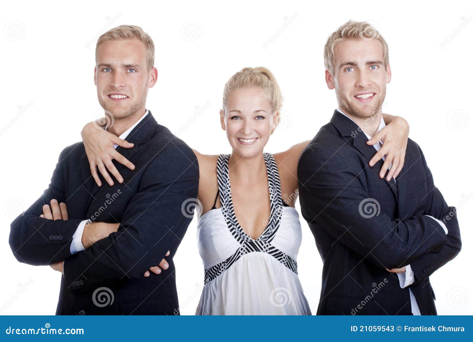 Portrait Of Two Men And A Woman Stock Photos - Image: 21059543 Portrait Of Two Men And A Woman Stock Photos - Image: 21059543
