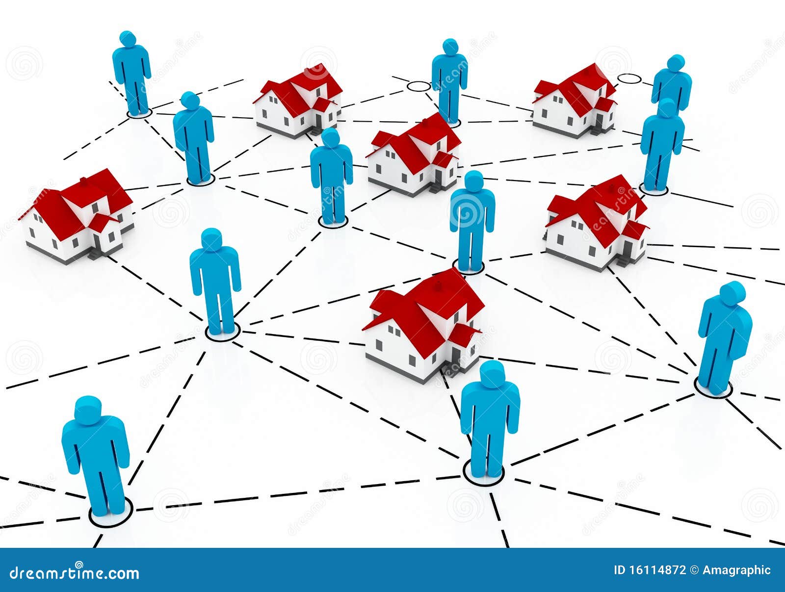 Stock Photography: Real estate network. Image: 16114872 Stock Photography: Real estate network. Image: 16114872