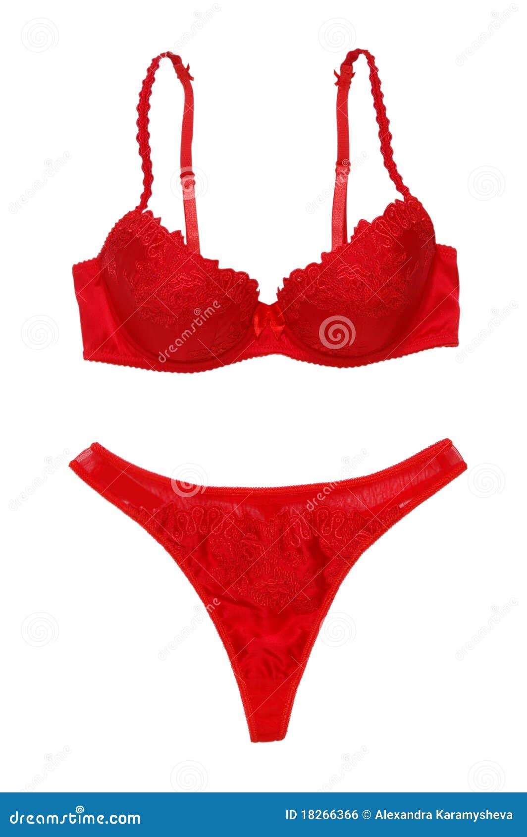 Red Bra And Panties Royalty Free Stock Image Image 18266366