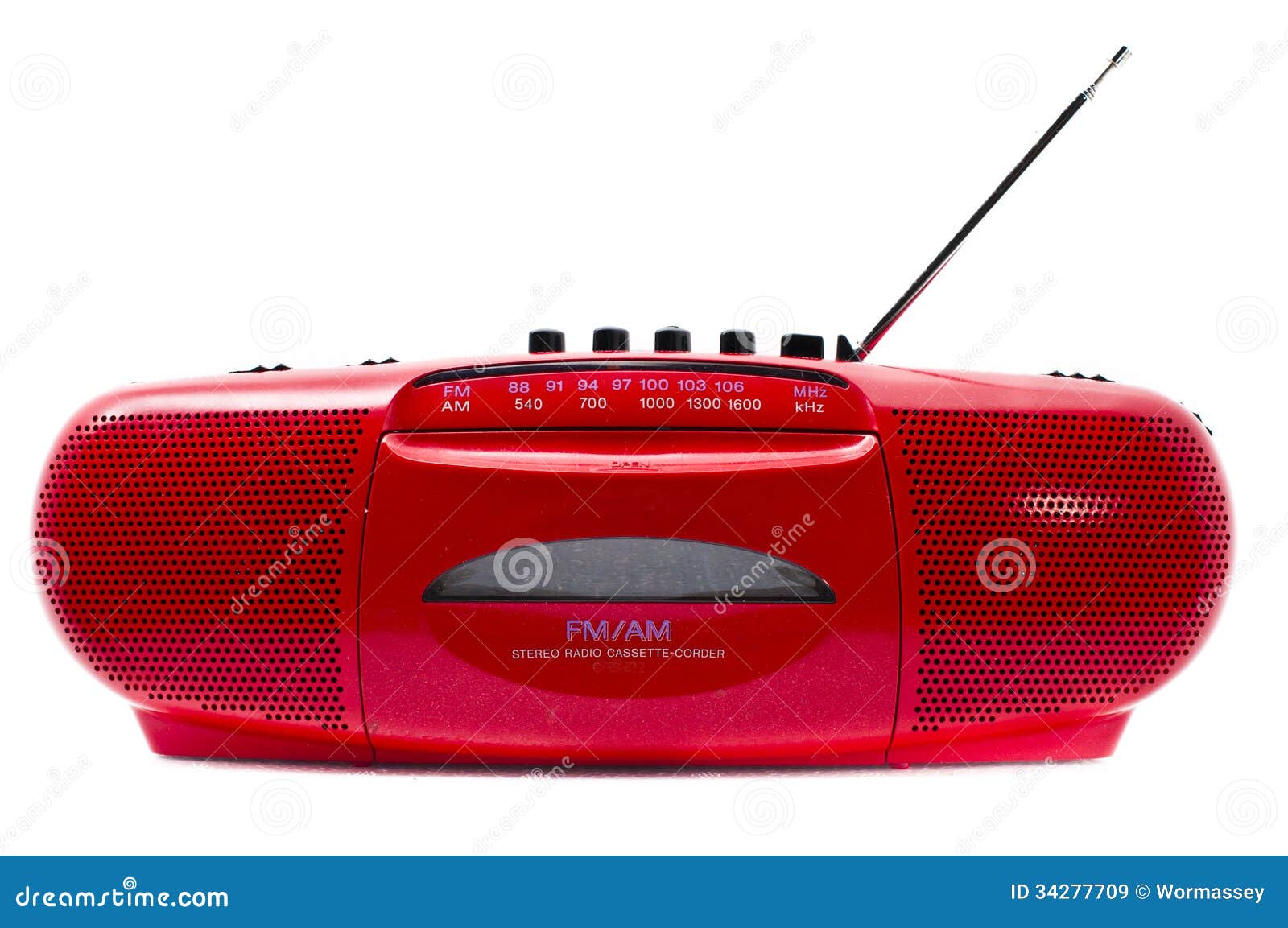 Red Radio Cassette Player Royalty Free Stock Images Image 34277709