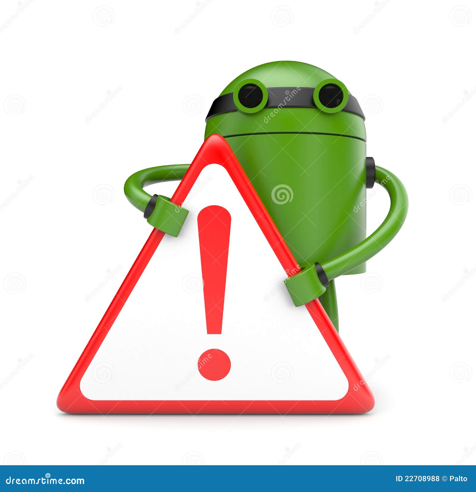 Robot With Warning Sign Royalty Free Stock Photos - Image: 22708988 Robot With Warning Sign Royalty Free Stock Photos - Image: 22708988