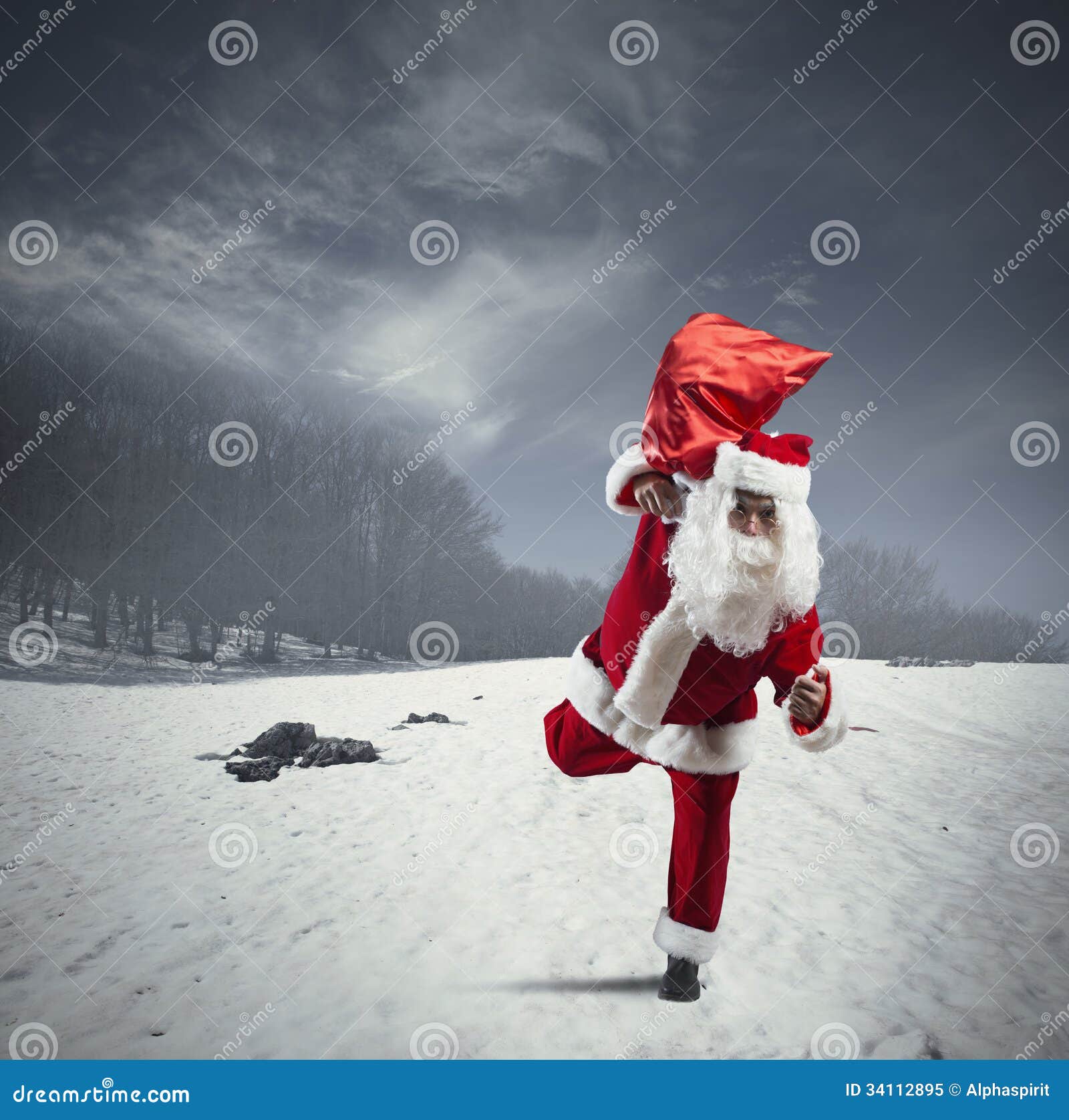 Running Santa Claus Royalty Free Stock Photo - Image: 34112895 Running Santa Claus Royalty Free Stock Photo - Image: 34112895
