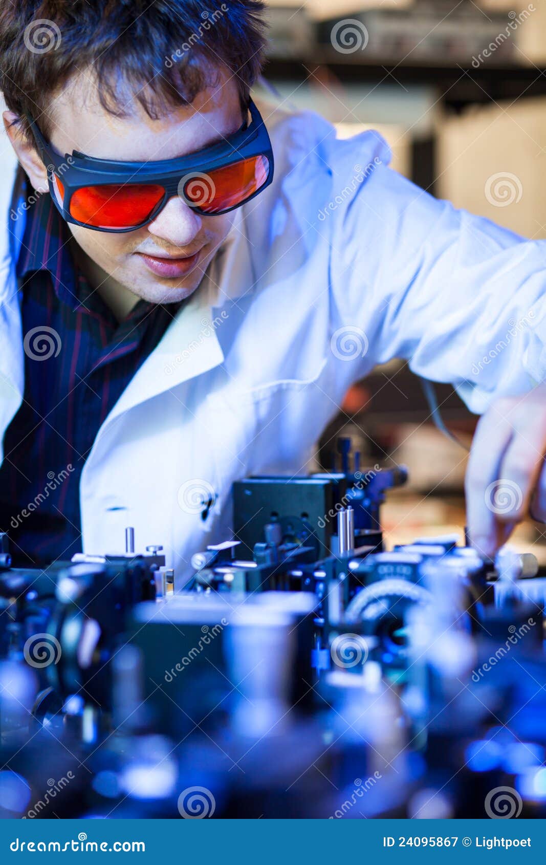 Scientist Doing Research In A Quantum Optics Lab Royalty Free Stock ... Scientist Doing Research In A Quantum Optics Lab Royalty Free Stock ...