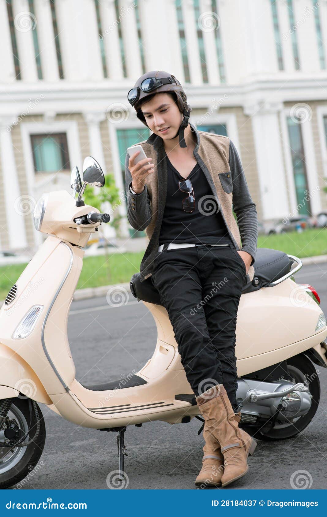Scooter Guy Royalty Free Stock Photography - Image: 28184037 Scooter Guy Royalty Free Stock Photography - Image: 28184037