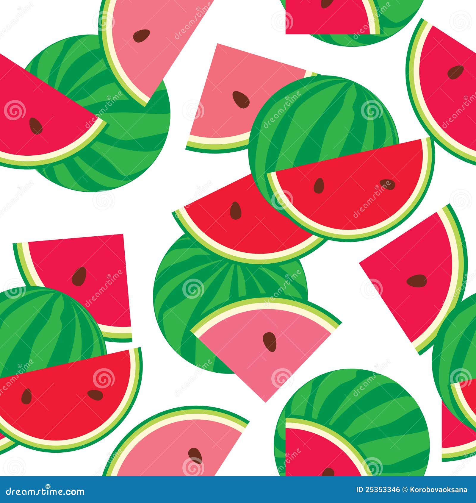 Seamless Pattern Of Watermelon Royalty Free Stock Image - Image: 25353346 Seamless Pattern Of Watermelon Royalty Free Stock Image - Image: 25353346