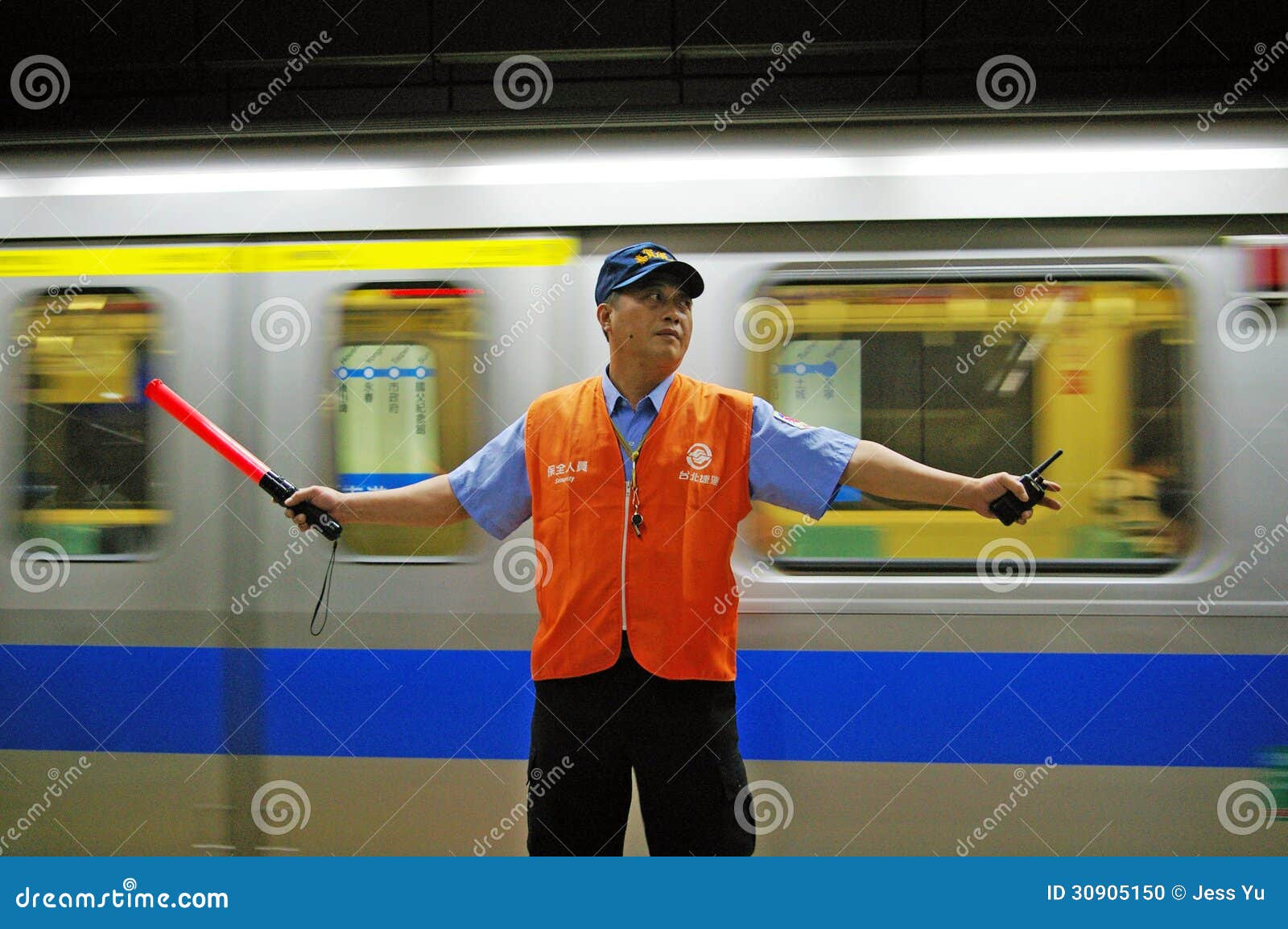 Security Worker In Taiwan Train Station Editorial Image - Image: 30905150 Security Worker In Taiwan Train Station Editorial Image - Image: 30905150