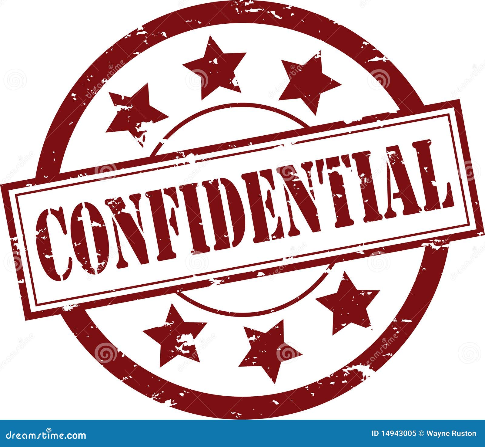 Sello de goma confidencial (vector) Sello de goma confidencial (vector)