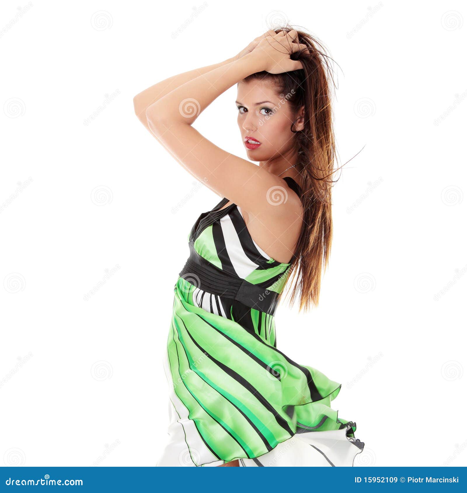 Sexy Woman In Skirt Blown By Wind Royalty Free Stock Images Image 15952109