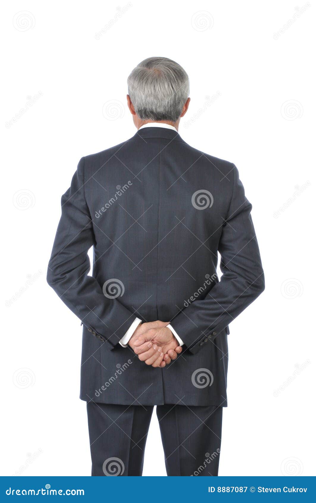 Standing Middle Aged Businessman Hands Behind Back Royalty Free Stock ... Standing Middle Aged Businessman Hands Behind Back Royalty Free Stock ...