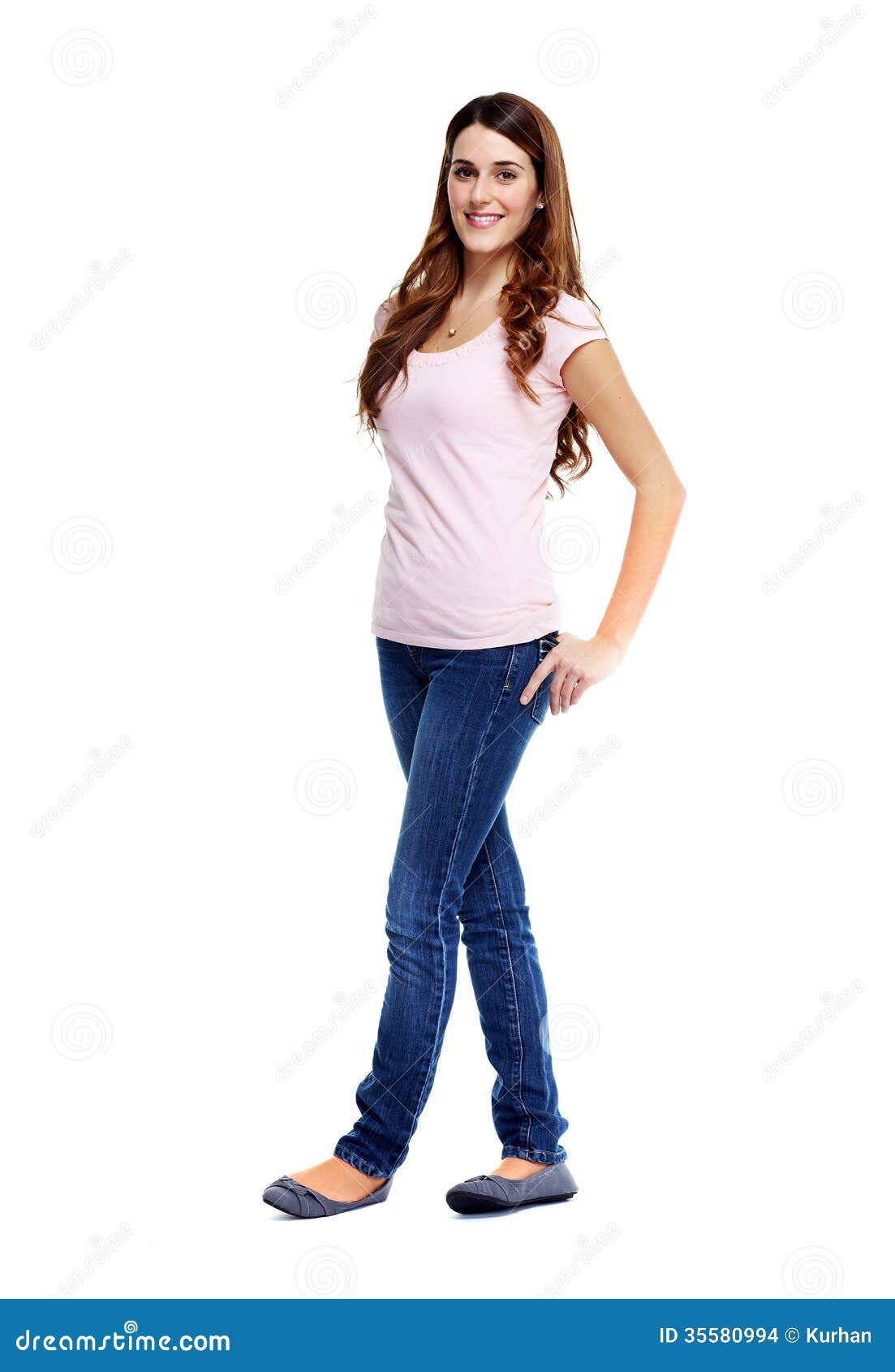Standing Woman. Stock Images - Image: 35580994 Standing Woman. Stock Images - Image: 35580994