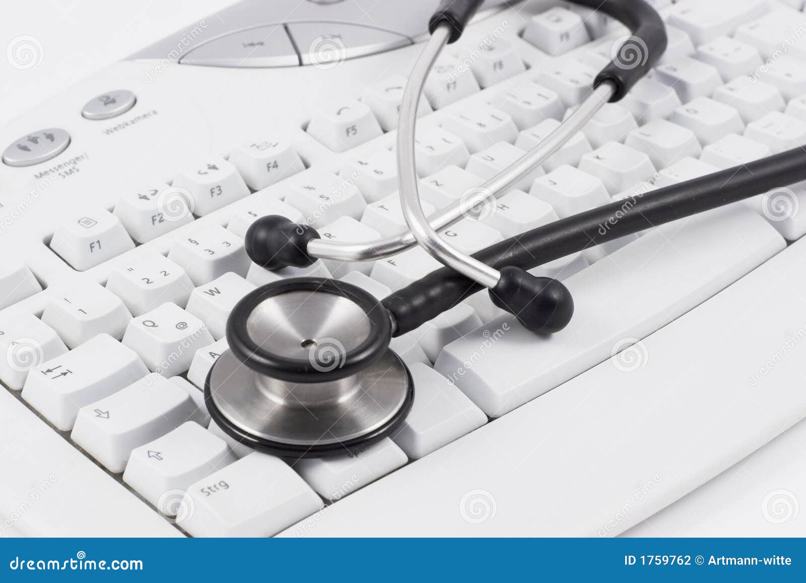Stethoscope On Keyboard Stock Photography - Image: 1759762 Stethoscope On Keyboard Stock Photography - Image: 1759762