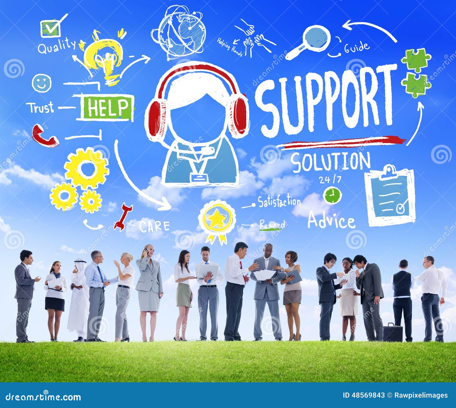 Support Solution Advice Help Care Satisfaction Quality Concept Stock ... Support Solution Advice Help Care Satisfaction Quality Concept Stock ...