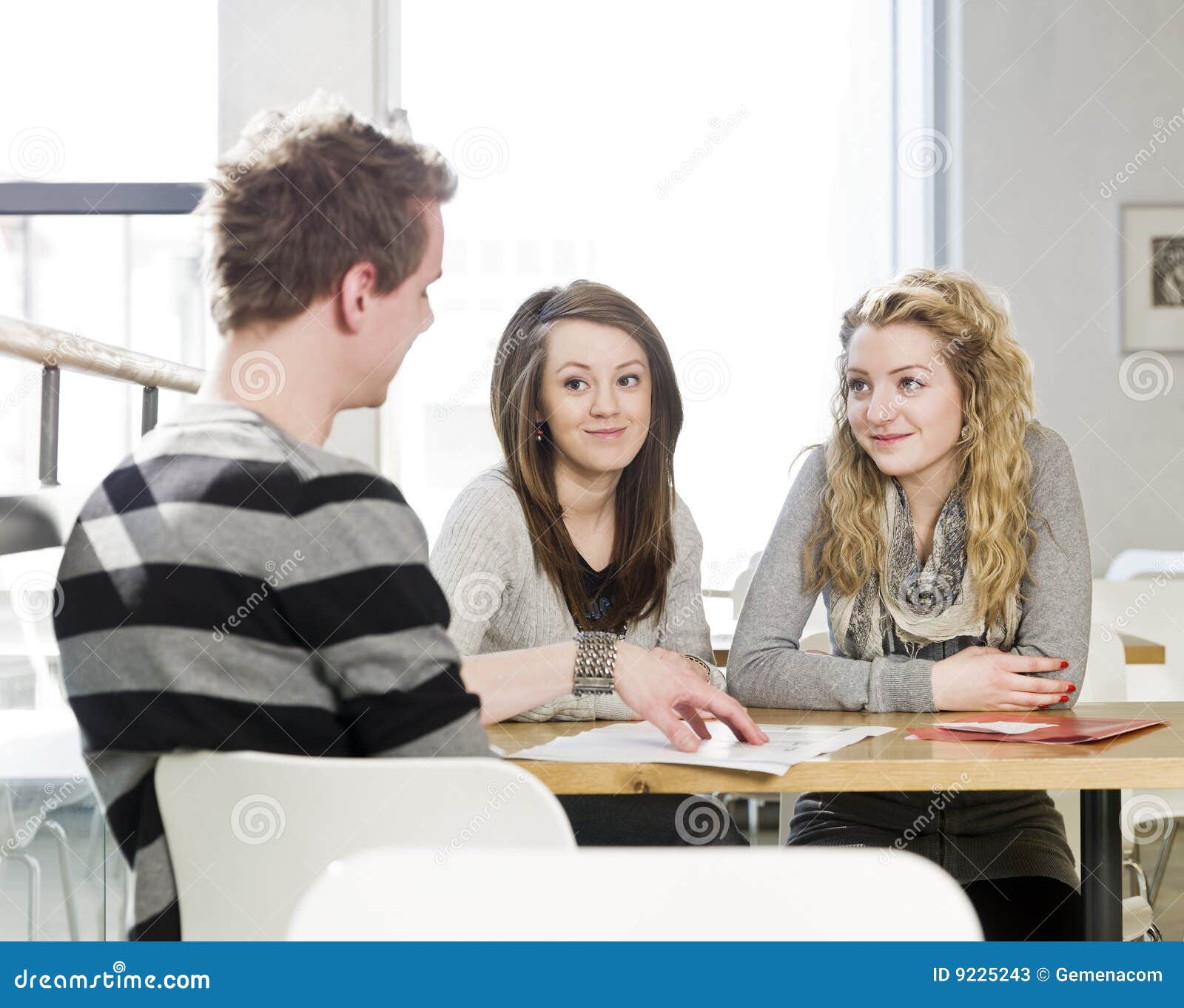 Three Students Talking Stock Photos - Image: 9225243 Three Students Talking Stock Photos - Image: 9225243