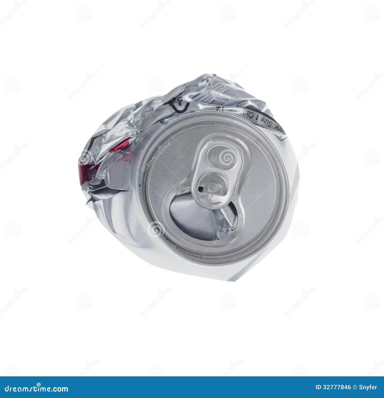 Top View Of Broken Soda Can Isolated On White Background. Royalty Free ... Top View Of Broken Soda Can Isolated On White Background. Royalty Free ...