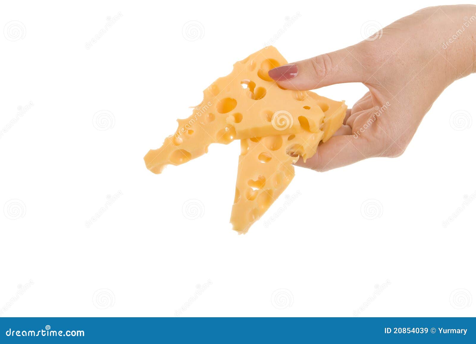 Two Triangular Slices Of Cheese Royalty Free Stock Images Image 20854039
