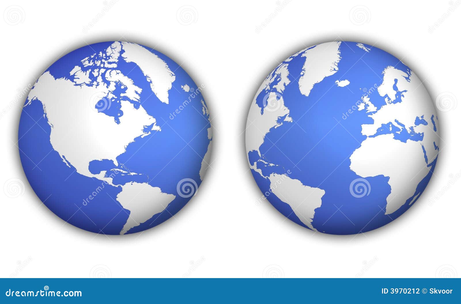Two Views Of World Globe Stock Photography - Image: 3970212 Two Views Of World Globe Stock Photography - Image: 3970212