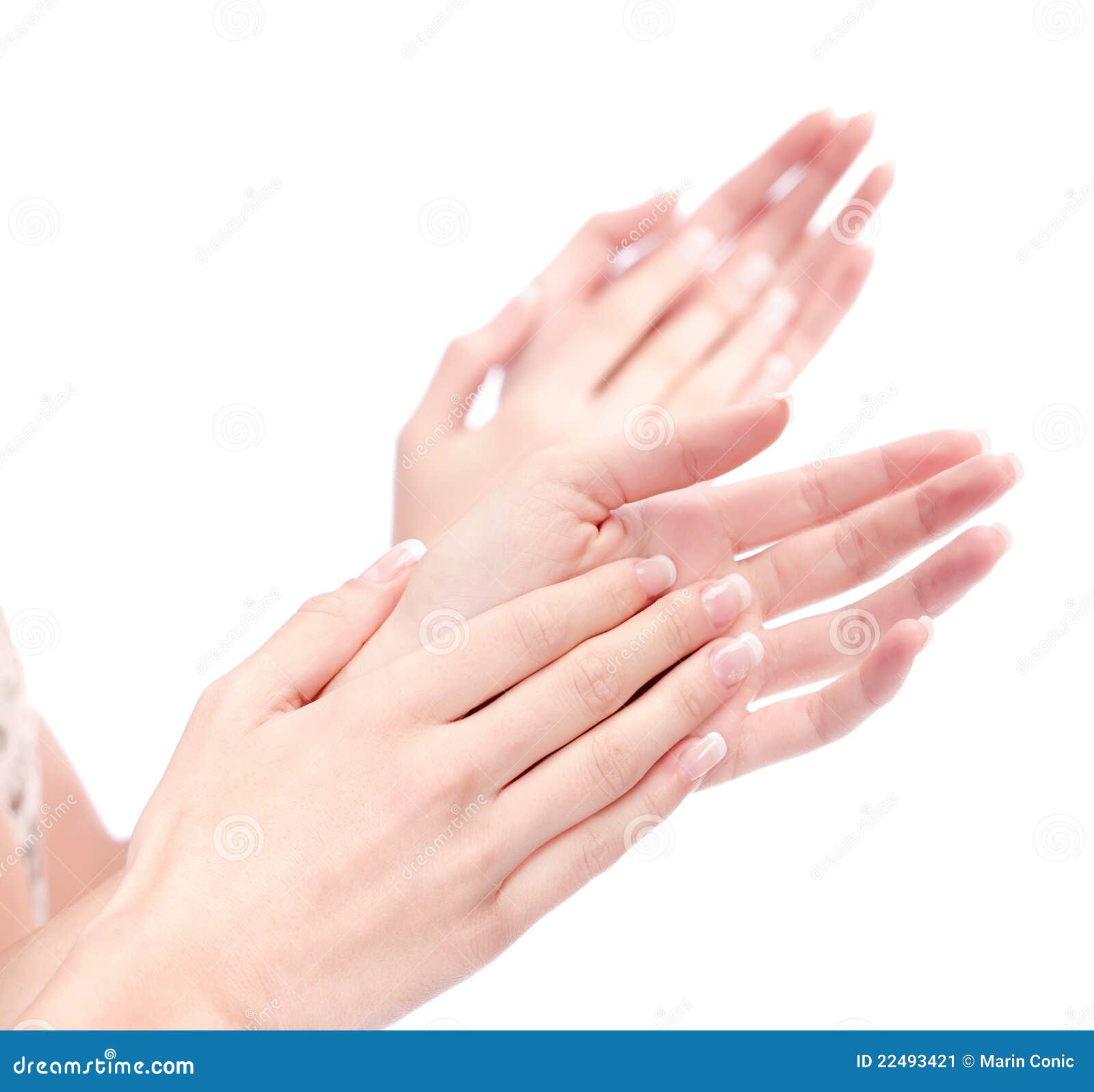 Two Woman Hands Applauding, Isolated On White Stock Image - Image: 22493421 Two Woman Hands Applauding, Isolated On White Stock Image - Image: 22493421