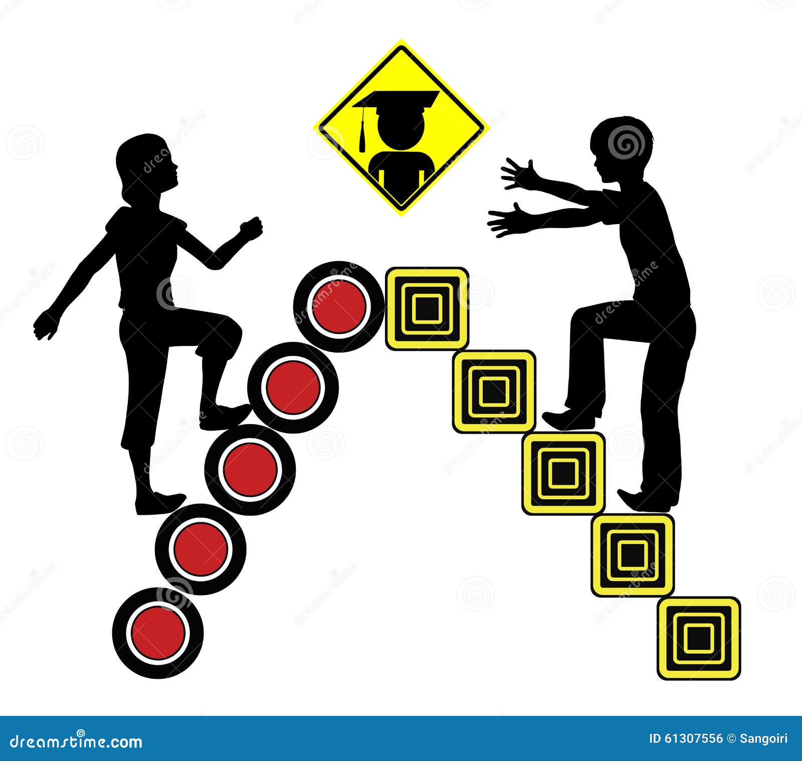 Unequal Chances For Boys And Girls Stock Illustration - Image: 61307556 Unequal Chances For Boys And Girls Stock Illustration - Image: 61307556