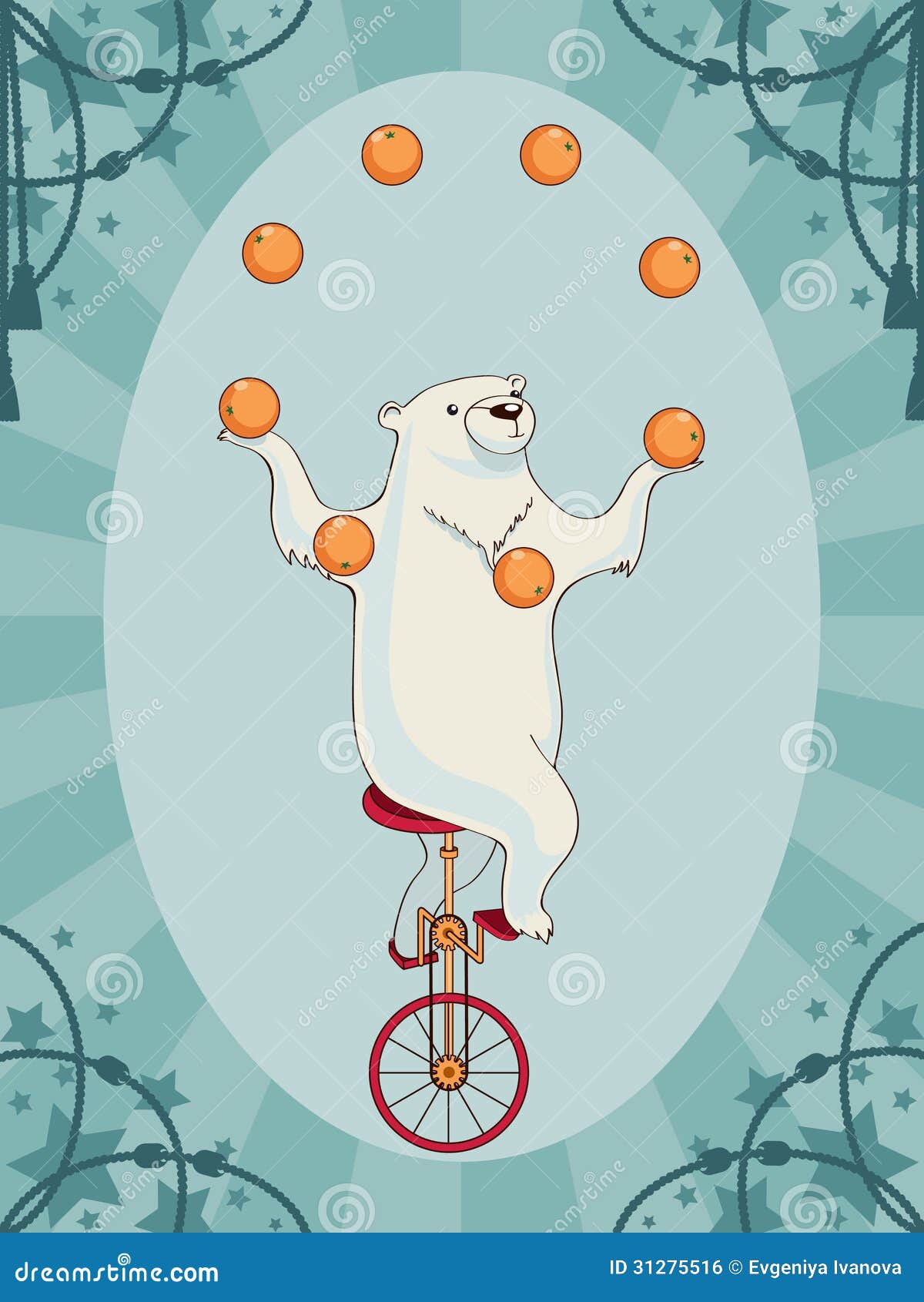 Vintage Circus Bear Royalty Free Stock Image Image 31275516