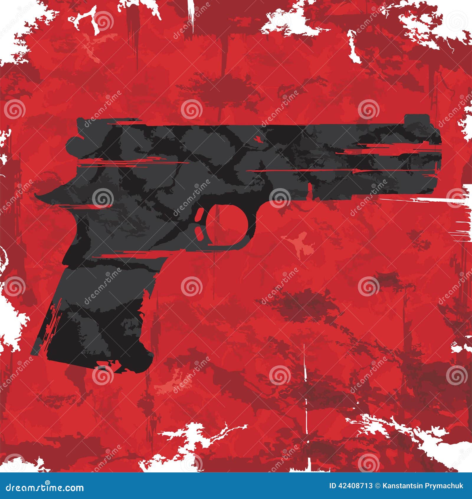 Vintage Grunge Gun Graphic Design. Vector Stock Vector - Image: 42408713 Vintage Grunge Gun Graphic Design. Vector Stock Vector - Image: 42408713