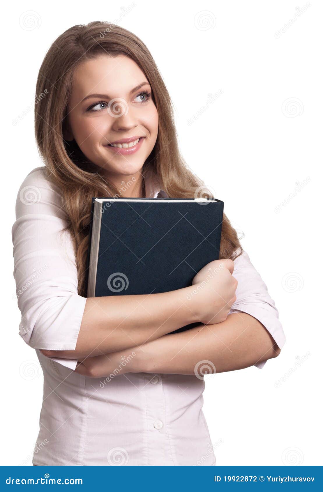 Woman Smiling While Holding Book Stock Photography - Image: 19922872 Woman Smiling While Holding Book Stock Photography - Image: 19922872