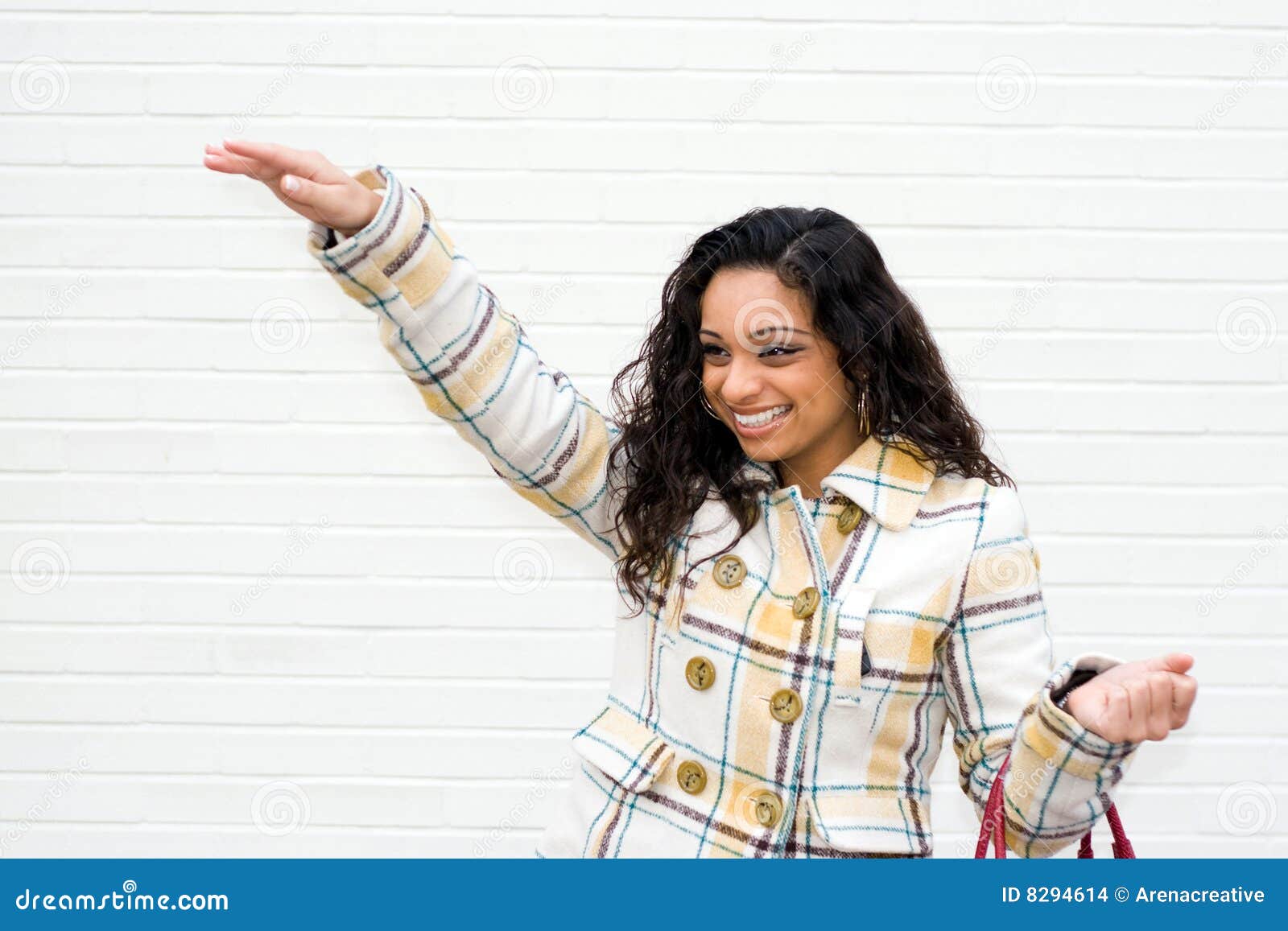 Woman Waving Stock Images Image 8294614