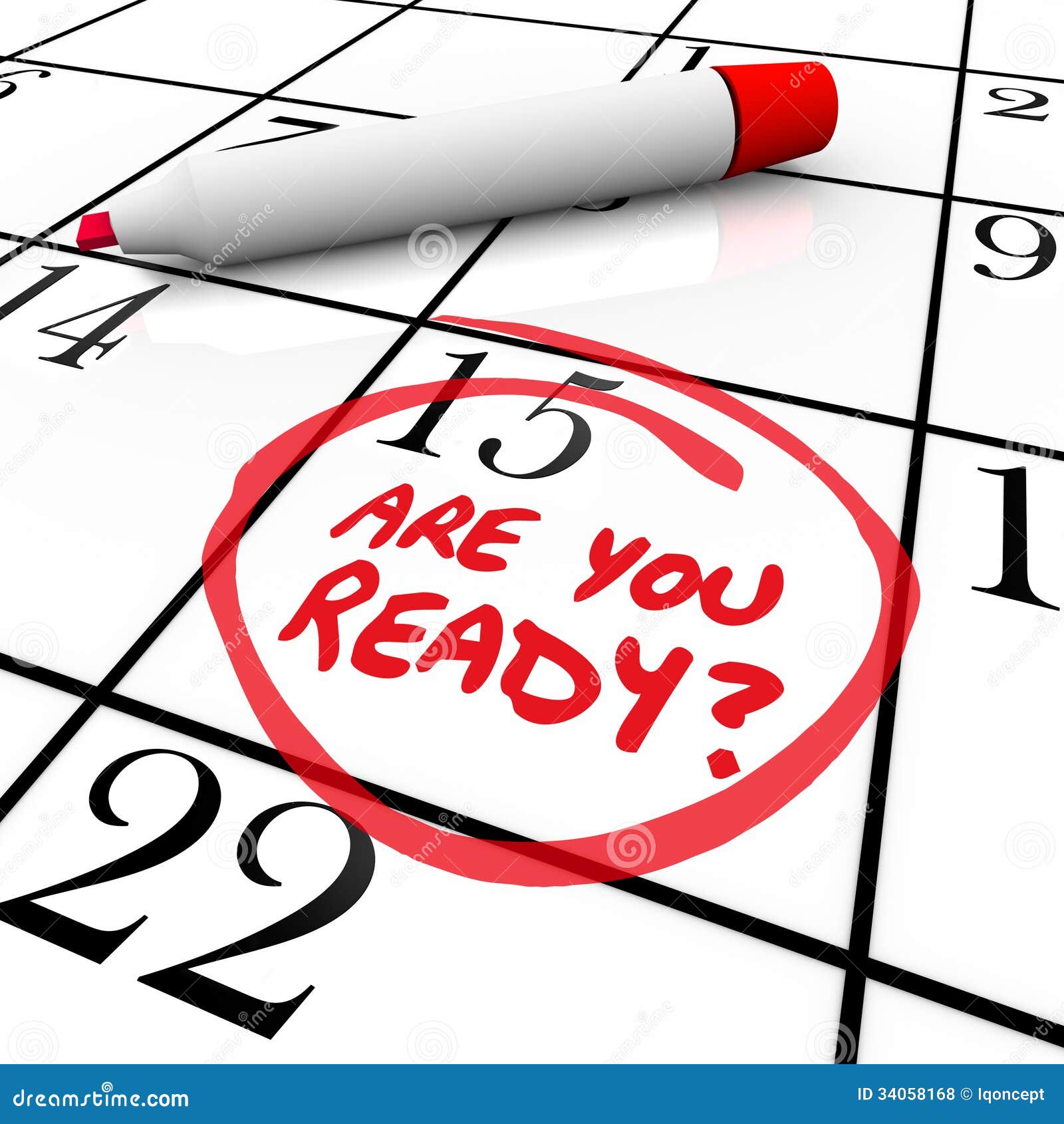 Are You Ready Calendar Day Date Circled Royalty Free Stock Photos ... Are You Ready Calendar Day Date Circled Royalty Free Stock Photos ...