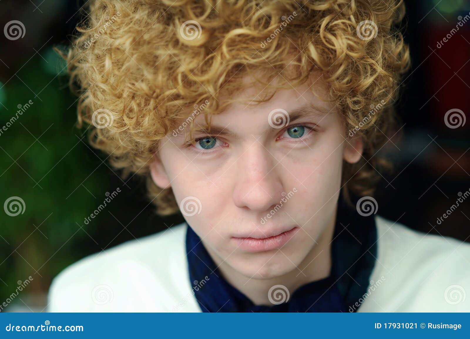 A Young Man With Curly Hair Stock Image - Image: 17931021 A Young Man With Curly Hair Stock Image - Image: 17931021