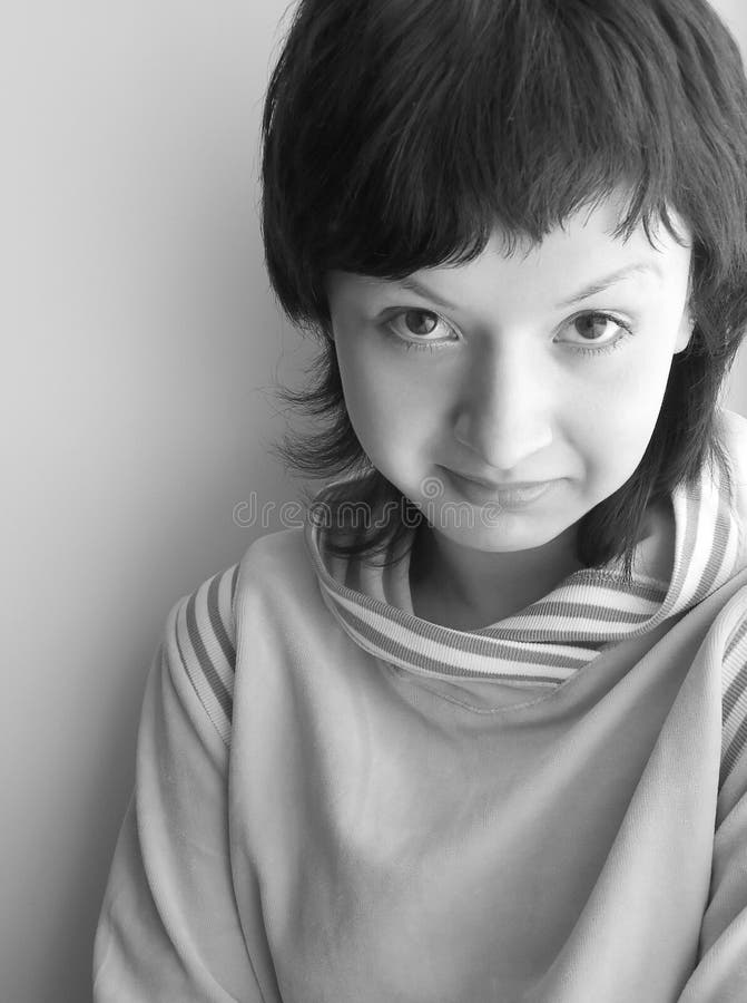 Una Sonrisa Contenta Sobre Su Cara Imagen de archivo - Imagen de ojos ...