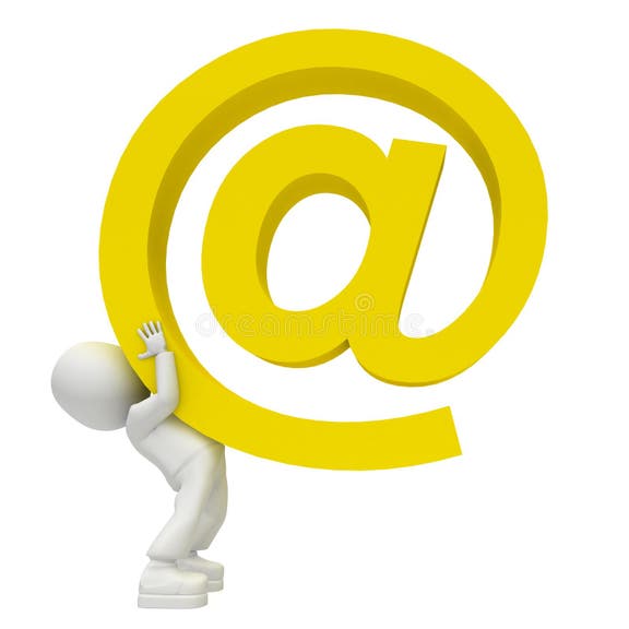 ¡Email amarillo grande!!! stock de ilustración. Ilustración de exprese ...