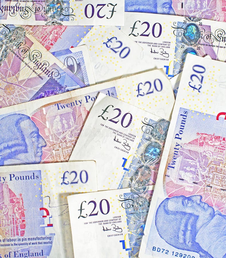 UK Currency Paper Money - Banknotes. Editorial Stock Image - Image of ...