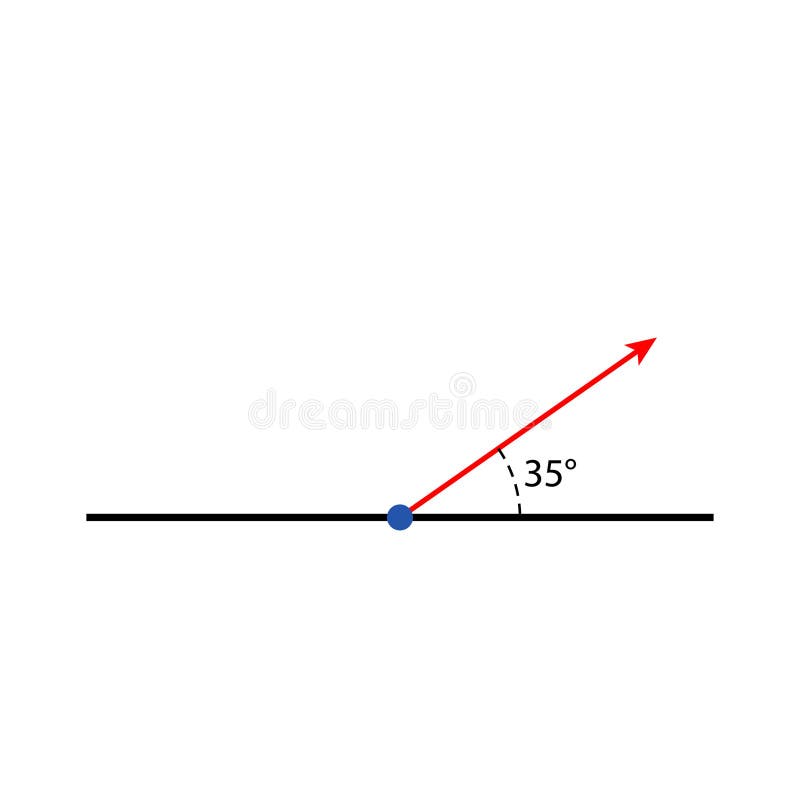 Angle. Vector Illustration. Math Geometric Shapes Angle Stock Vector ...