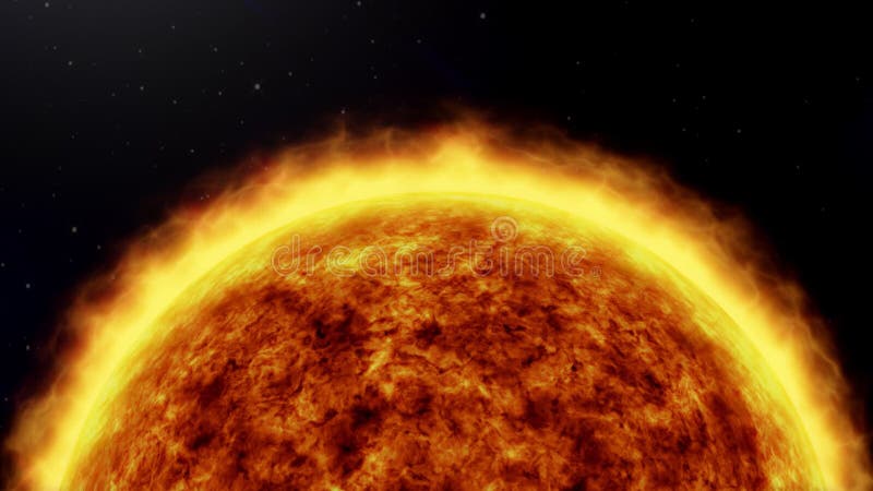 3.º modelo del sol almacen de video. Vídeo de cosmos - 177820947