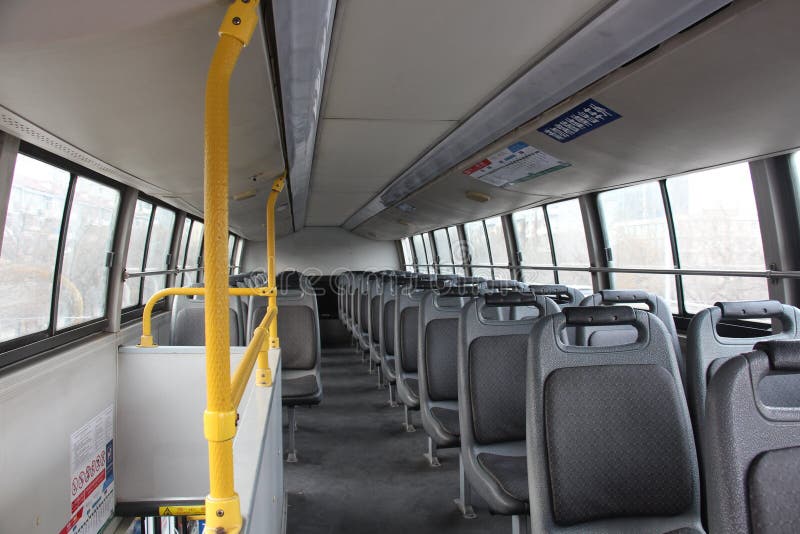 À l'intérieur du bus image stock. Image du passager, siège - 11088059