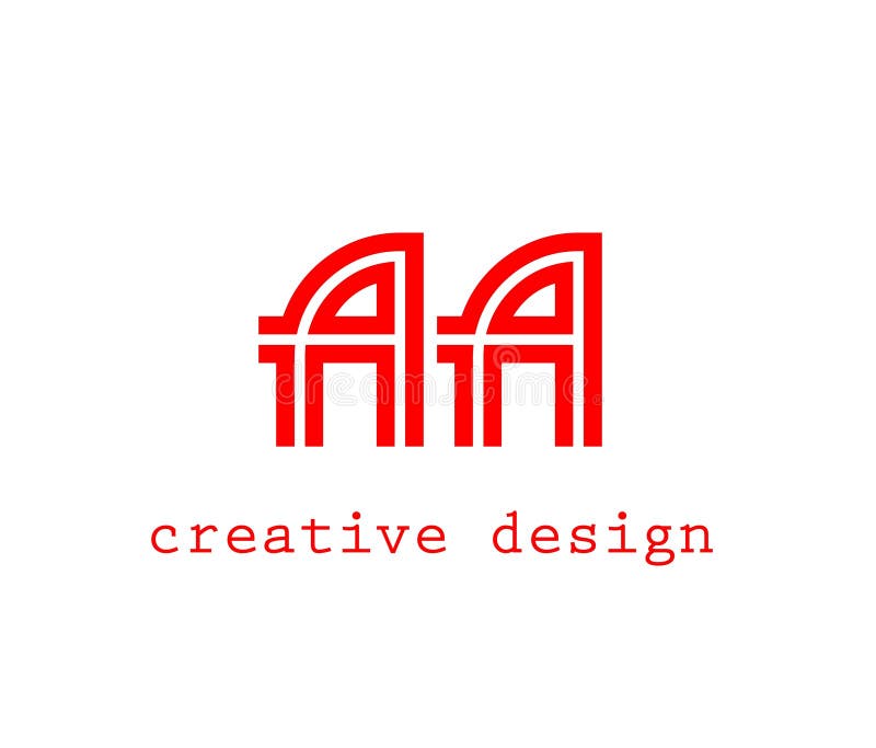 Ã€a logo design stock illustration. Illustration of banner - 227447050