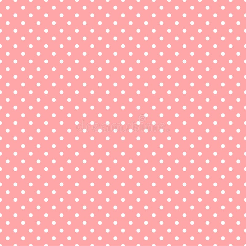 Às Bolinhas Brancos No Fundo Cor-de-rosa Ilustração do Vetor ...