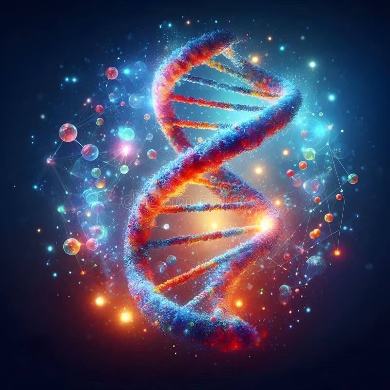 ácido Desoxirribonucleico Do Dna Ilustração Stock - Ilustração de azul ...