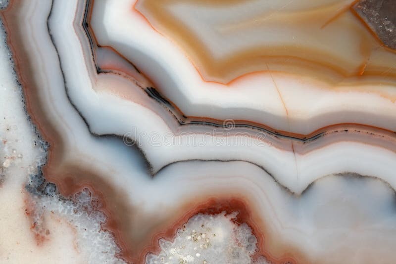 El Corte Pulido De La ágata Imagen de archivo - Imagen de gema, losa ...