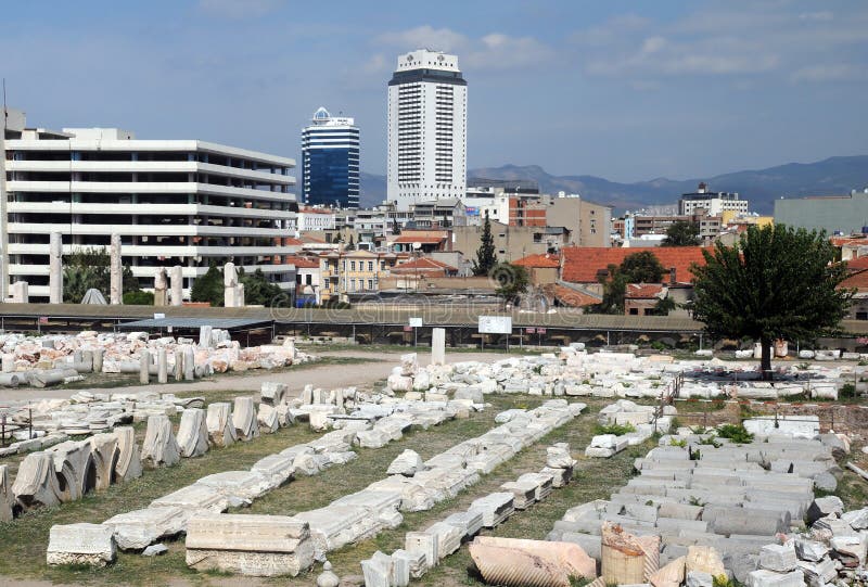 Salónica, ágora Antiguo, Grecia Imagen de archivo - Imagen de escena ...