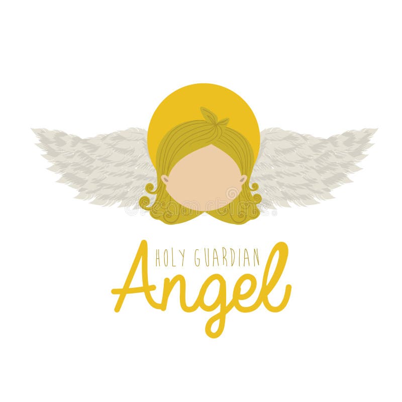 Ángel de guarda santo ilustración del vector. Ilustración de ...