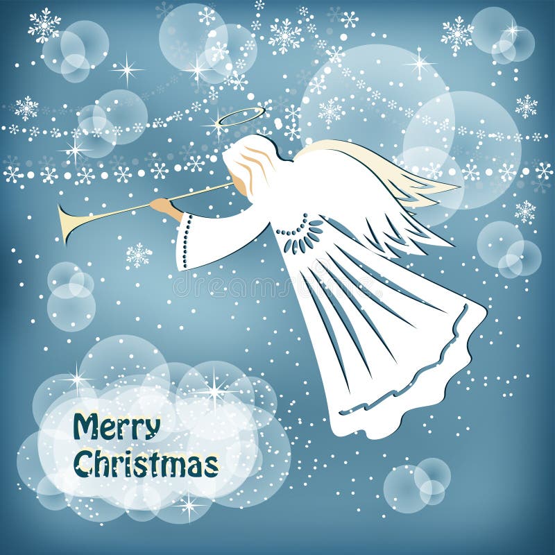 Ángel de la Navidad ilustración del vector. Ilustración de cristianismo ...