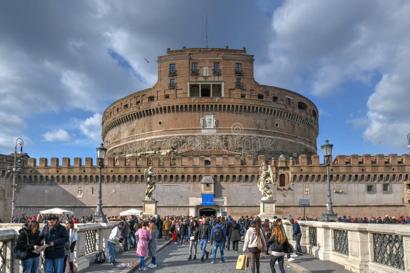 ` Ángel - Roma, Italia De Castel Sant Foto editorial - Imagen de italia ...