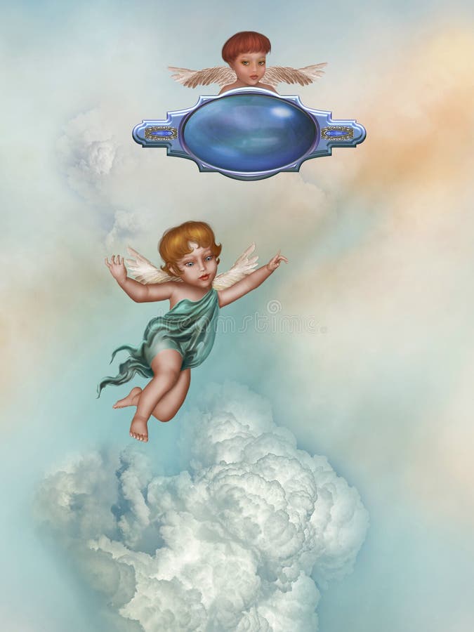 Ángeles stock de ilustración. Ilustración de retroceder - 5408421
