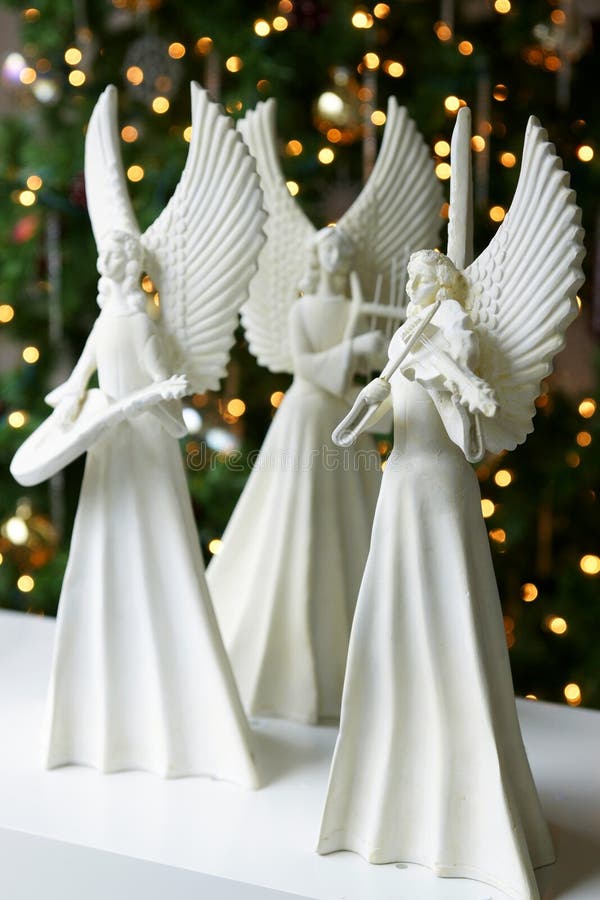 Ángeles de la Navidad imagen de archivo. Imagen de casa - 11950741
