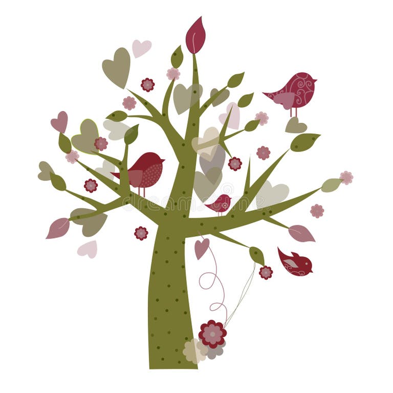 árbol En Primavera Ilustraciones Stock, Vectores, Y Clipart – (727,792 ...