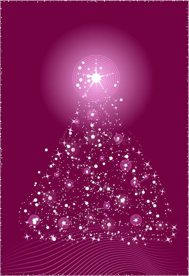 Árbol de Navidad abstracto ilustración del vector. Ilustración de hielo ...